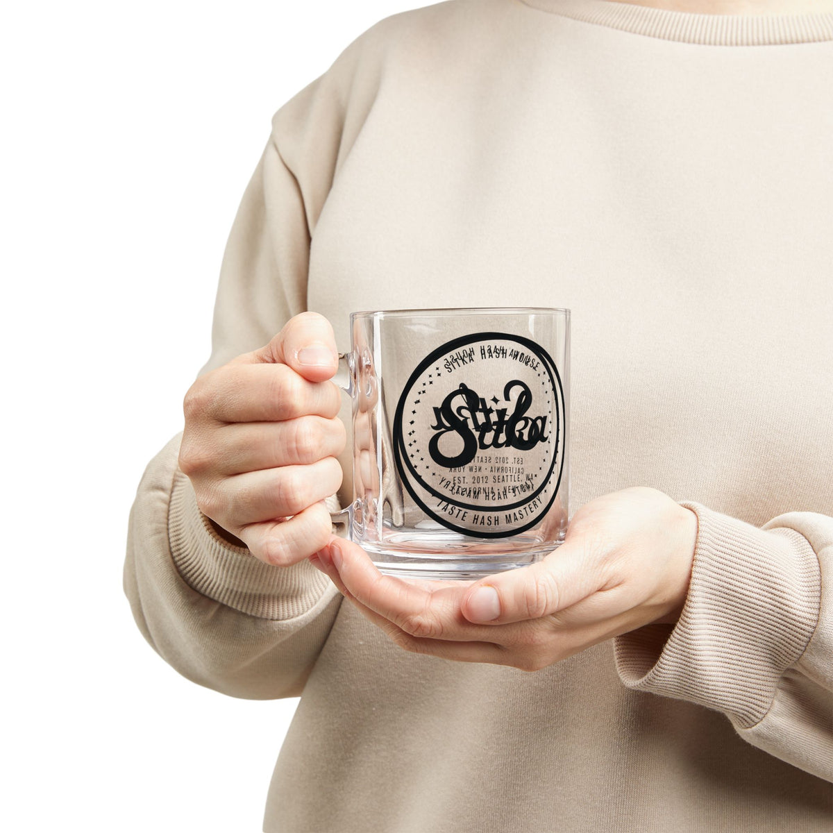10oz Glass Mug – Sitka Shop